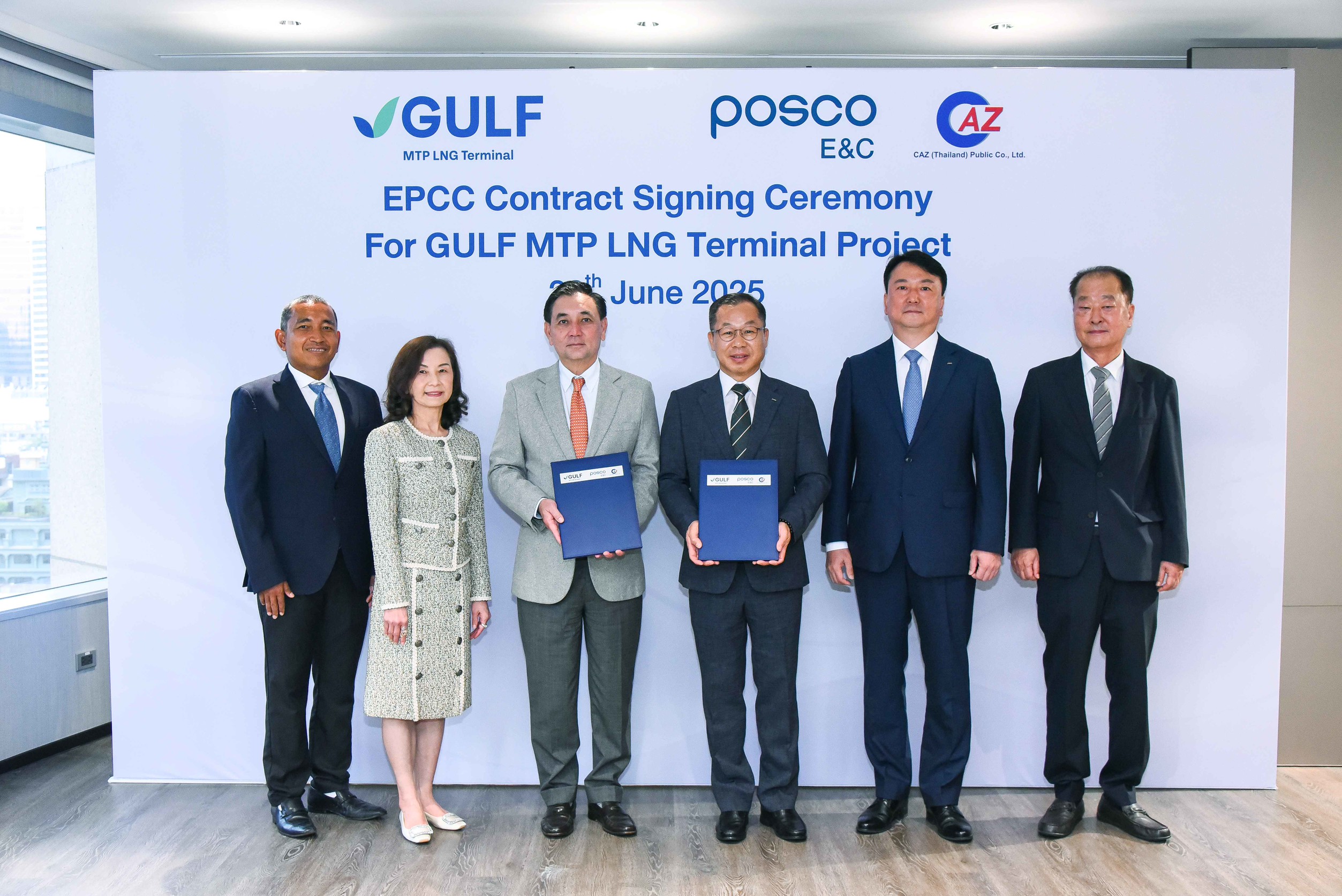 GULF – PTT Tank เซ็นสัญญา EPCC ร่วมกับ POSCO E&C และ CAZ พัฒนาท่าเรือ ...