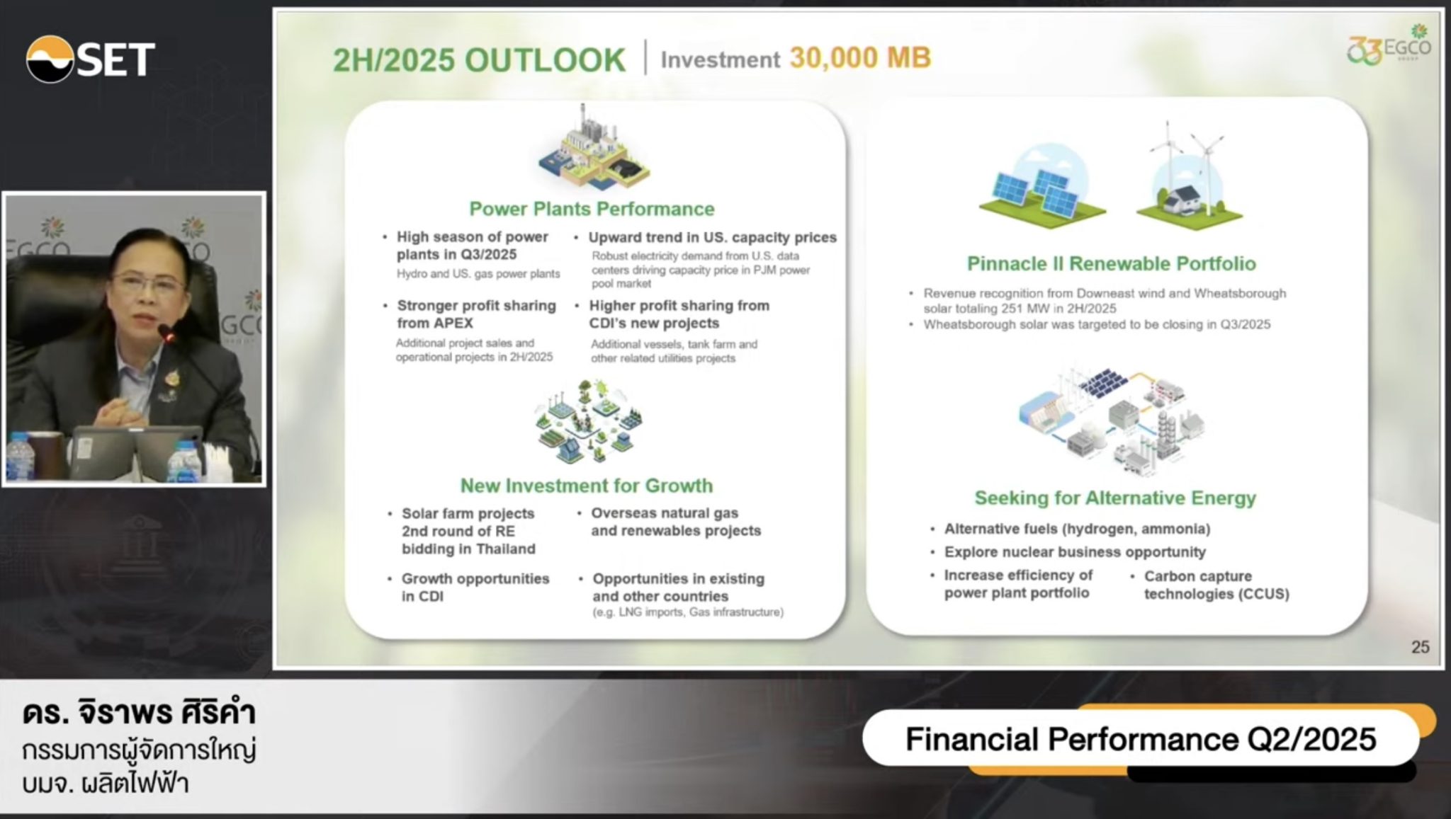 EGCO หวังกำไรQ3/68 โตขึ้นจากQ2 โรงไฟฟ้าพลังน้ำในลาว-ดีมานด์ขายไฟสหรัฐฯหนุน - www.ten-news.com